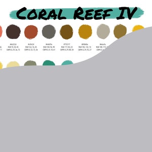 Procreate Color Palette | Coral Reef 4 | Instant Download | Digital ...