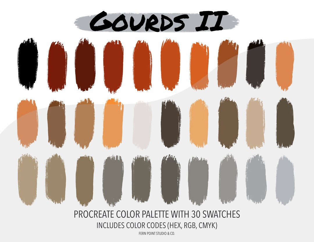 Procreate Color Palette Gourds 2 Instant Download Digital File Color ...