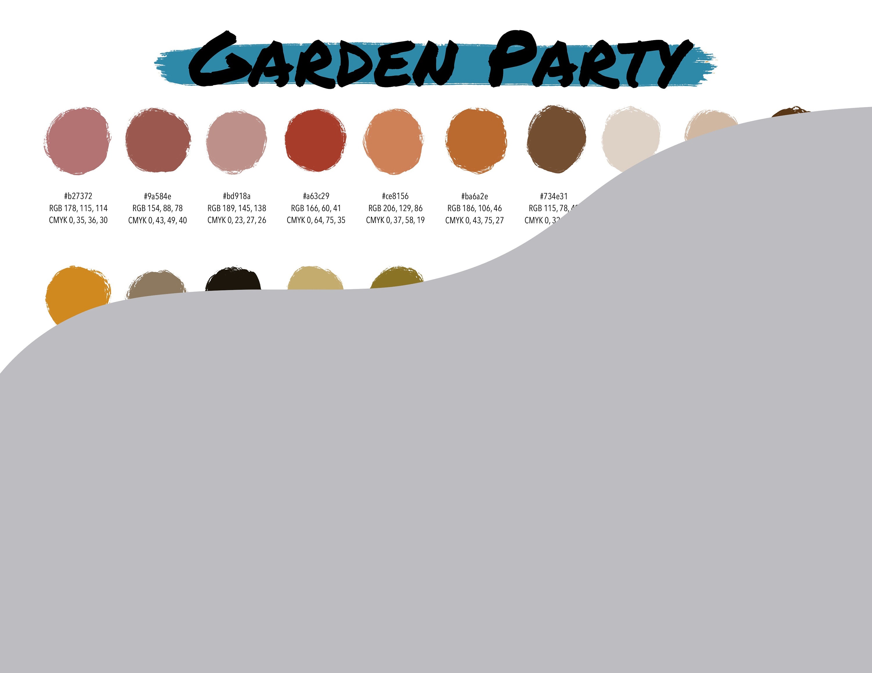 Procreate Color Palette | Garden Party | Instant Download | Digital ...