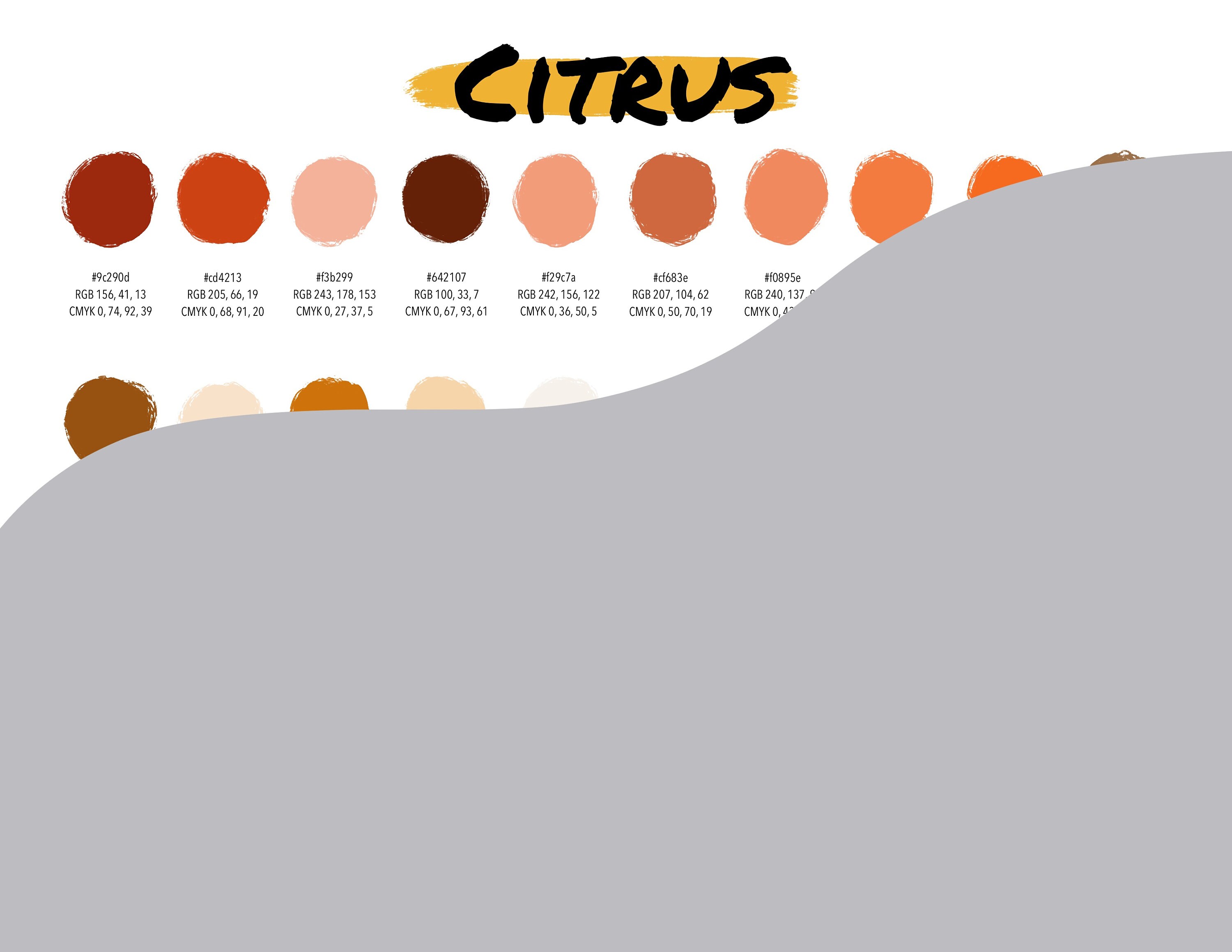 Procreate Color Palette Citrus Instant Download Digital - Etsy Canada