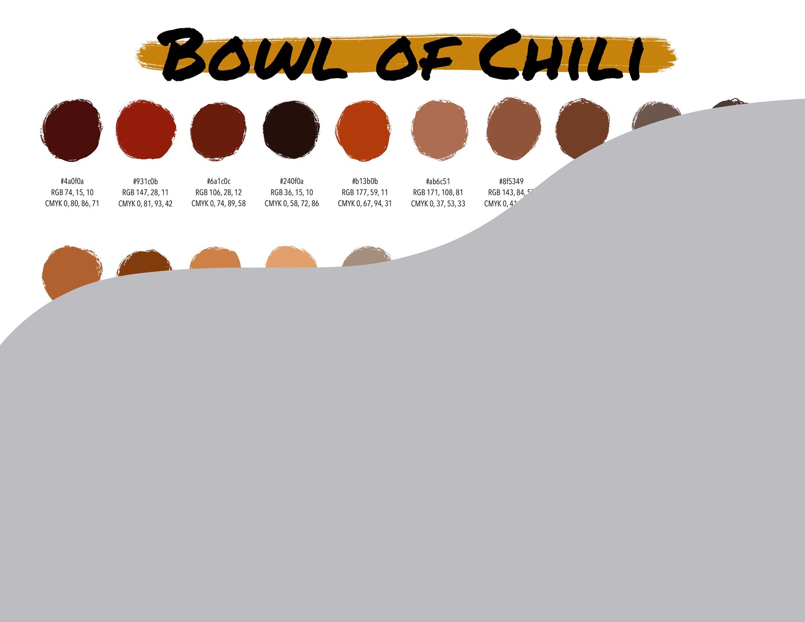 Procreate Color Palette Bowl of Chili Instant Download Digital File ...