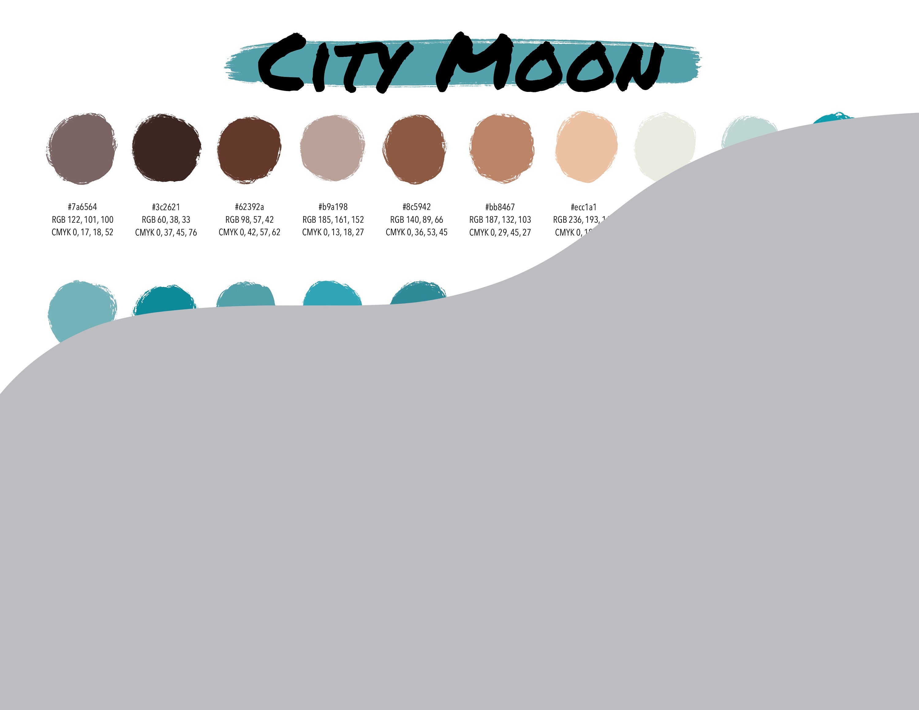 Procreate Color Palette City Moon Instant Download Digital File Color ...