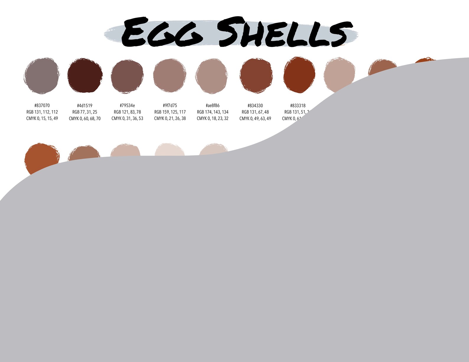 Procreate Color Palette | Egg Shells | Instant Download | Digital File ...