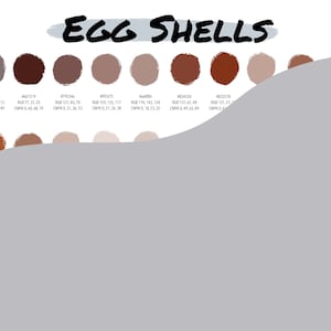 Procreate Color Palette | Egg Shells | Instant Download | Digital File ...