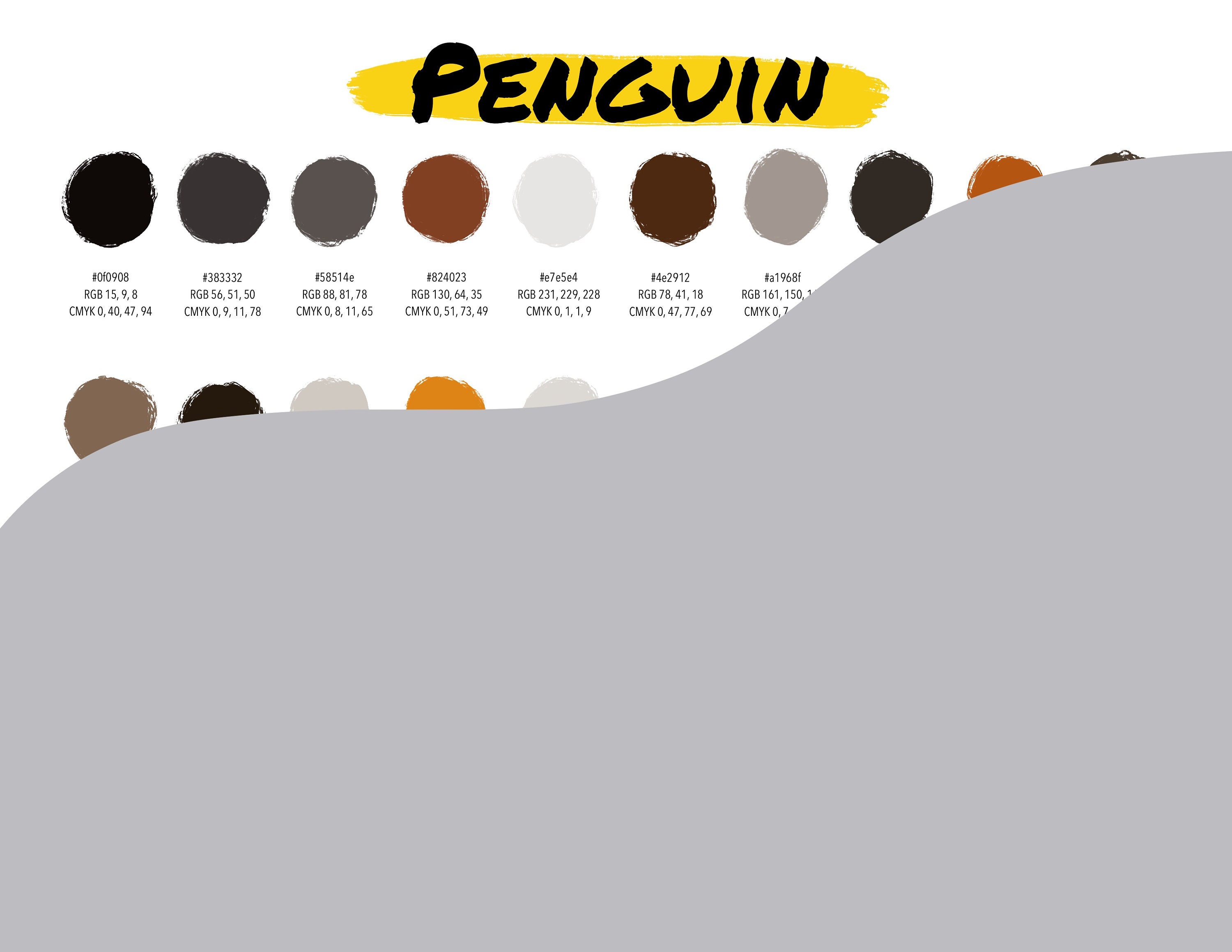 Procreate Color Palette Penguin Instant Download Digital File Color ...