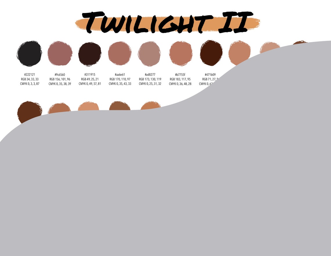 Procreate Color Palette | Twilight 2 | Instant Download | Digital File ...