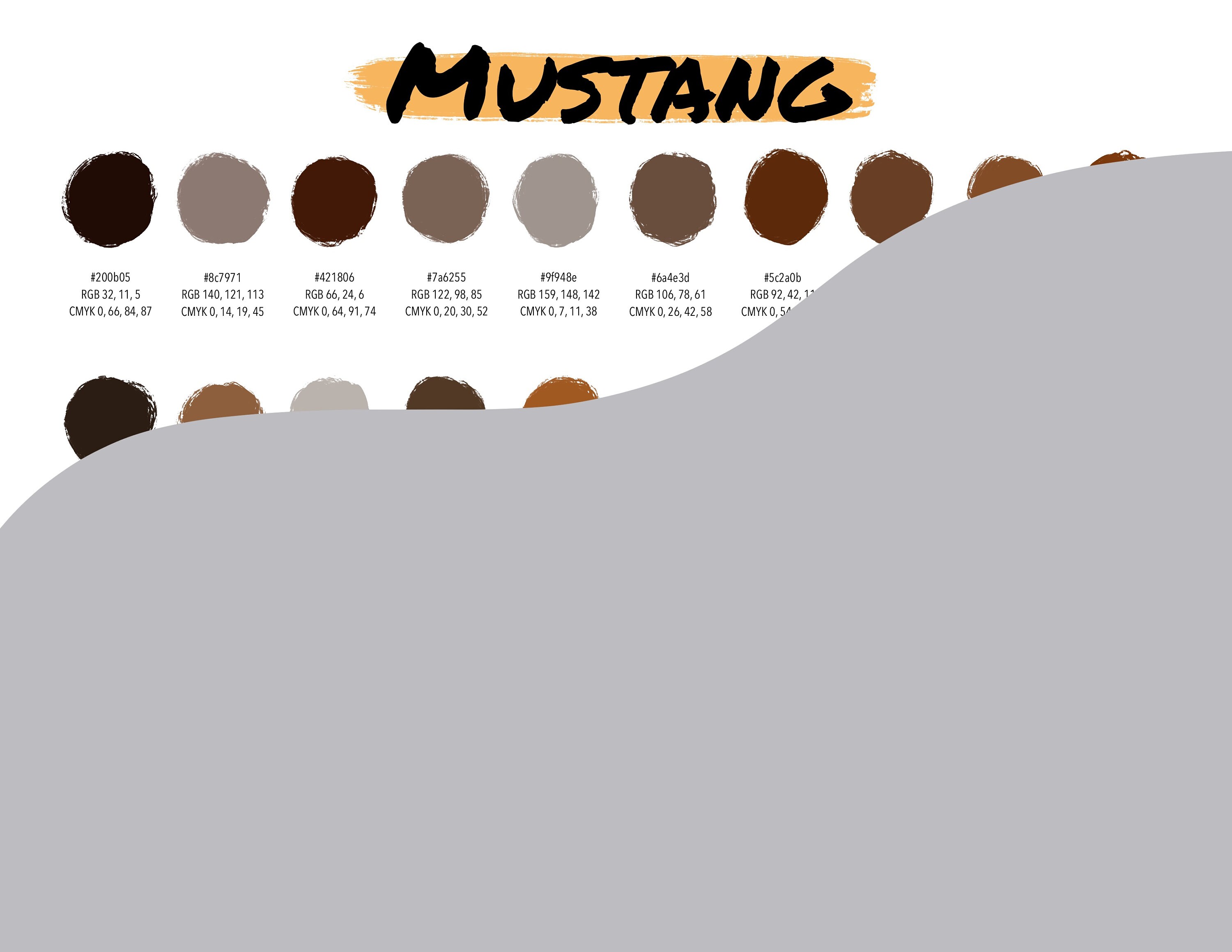 Procreate Color Palette | Mustang | Instant Download | Digital File ...