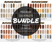 Procreate Color Palette Bundle 4 Palettes Autumn Instant - Etsy