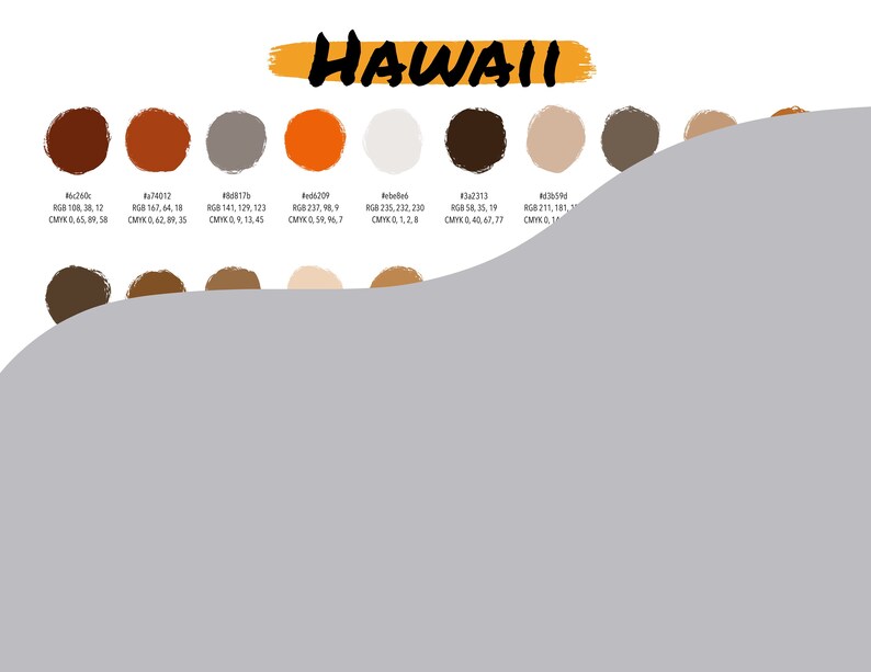 Procreate Color Palette Hawaii Instant Download Digital File Color ...