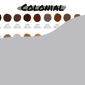 Procreate Color Palette Colonial Instant Download Digital File Color ...