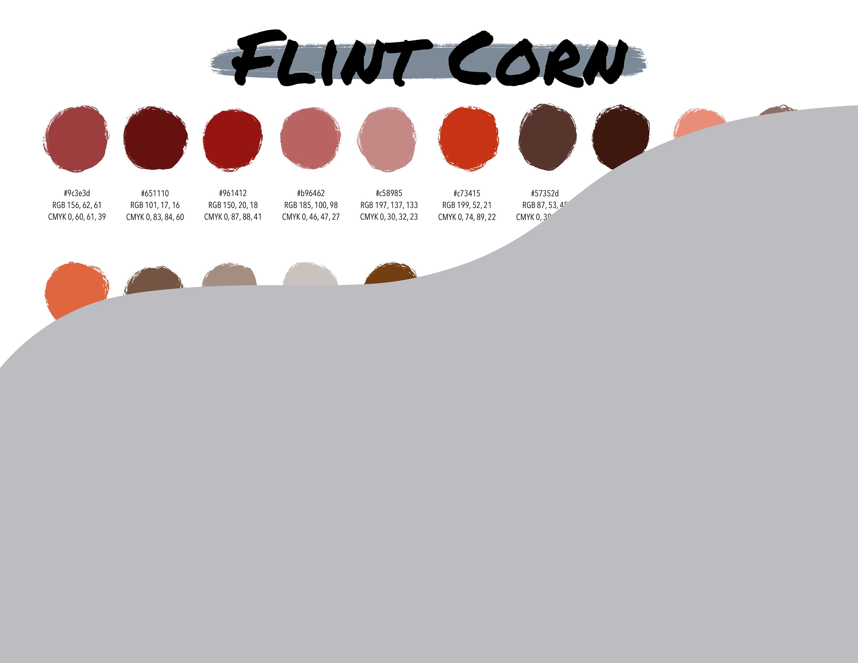 Procreate Color Palette Flint Corn Instant Download Digital File Color ...