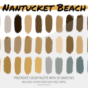 Procreate Color Palette Bundle 4 Palettes Cape Cod Instant Download ...