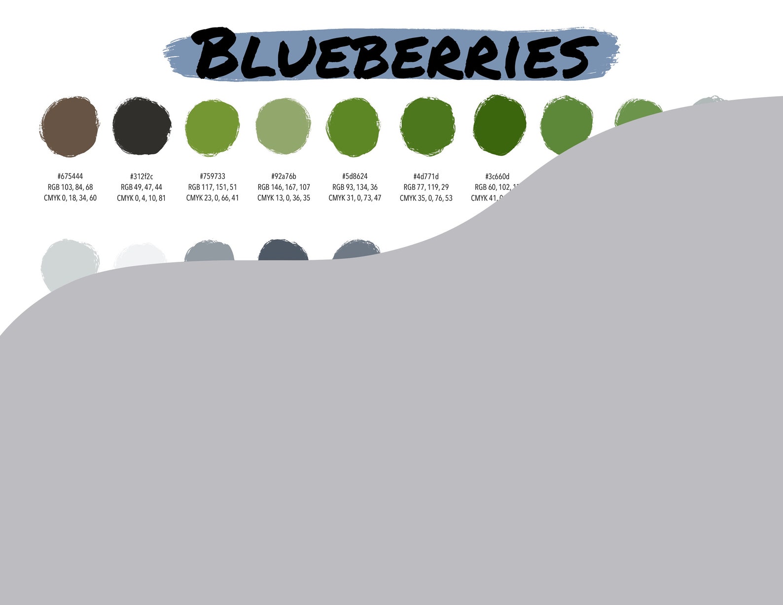Procreate Color Palette Blueberries Instant Download Digital File Color ...