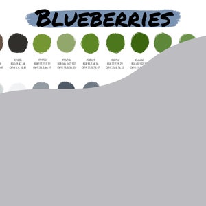 Procreate Color Palette Blueberries Instant Download Digital File Color ...
