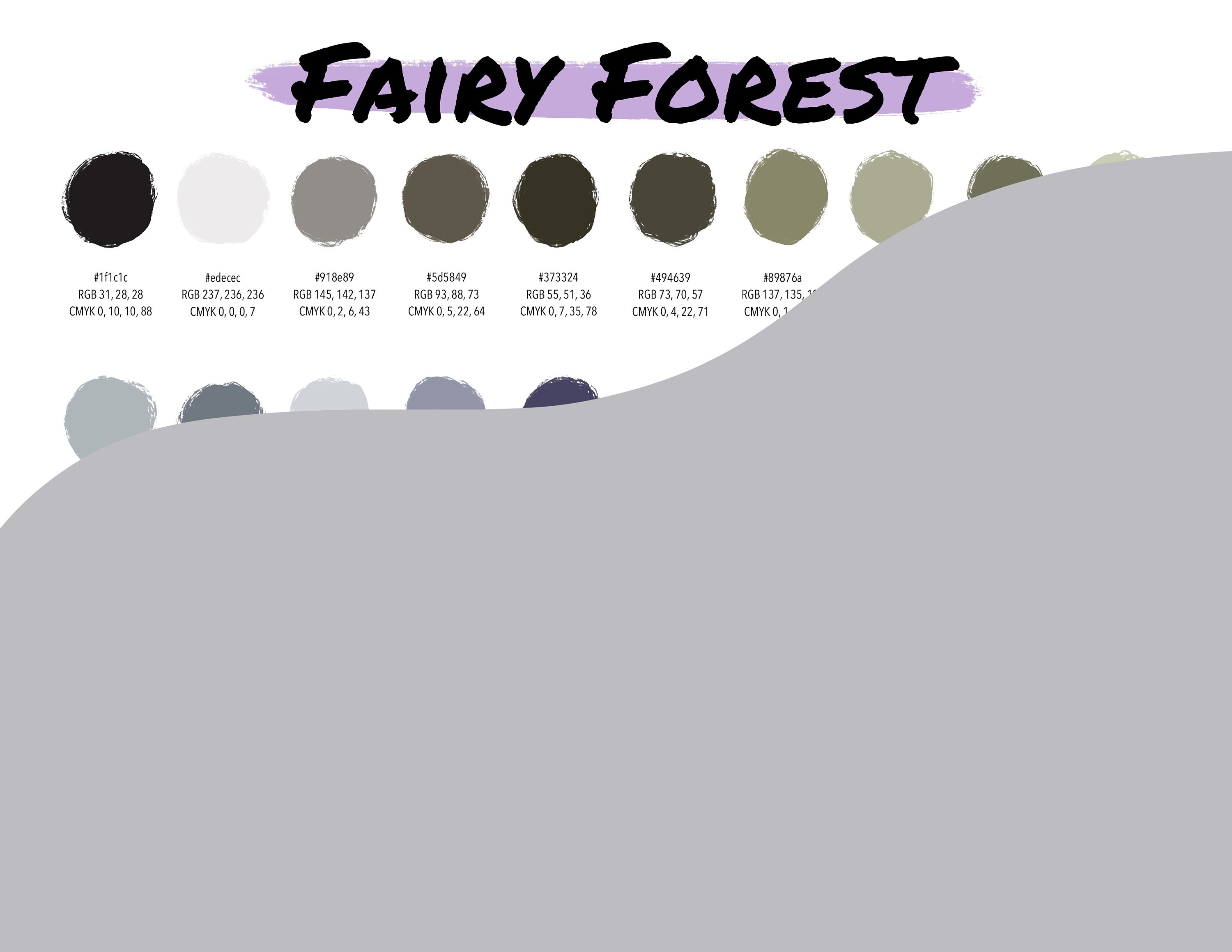 Procreate Color Palette Fairy Forest Instant Download Digital File ...
