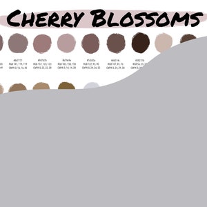 Procreate Color Palette | Cherry Blossoms | Instant Download | Digital ...