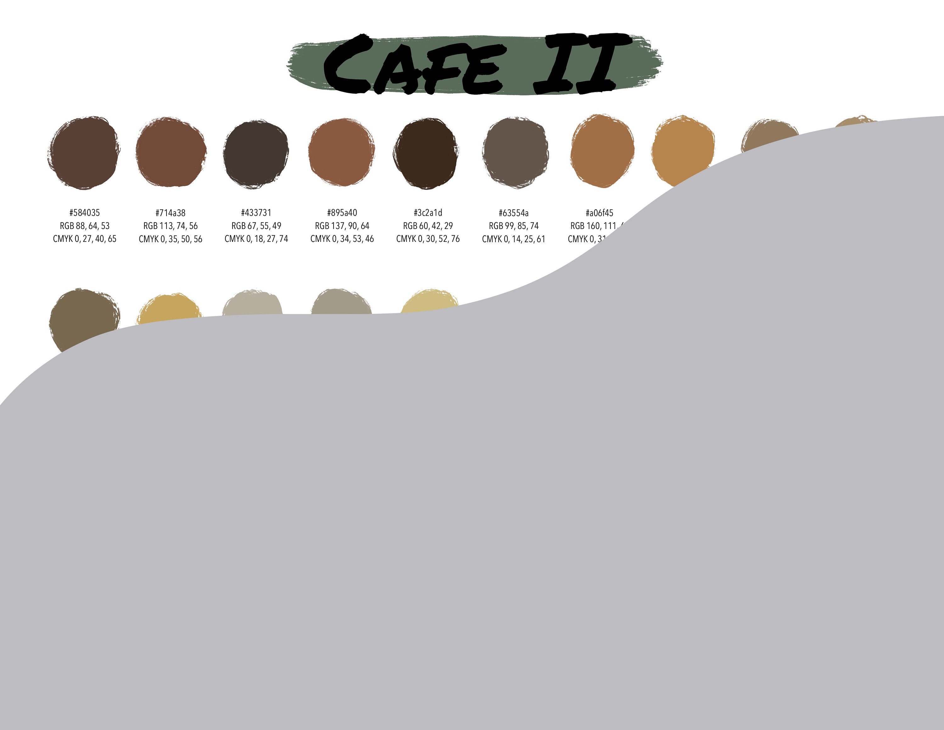Procreate Color Palette | Cafe 2 | Instant Download | Digital File ...