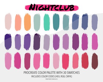 Procreate Color Palette Spring Pink Instant Download Digital File Color ...