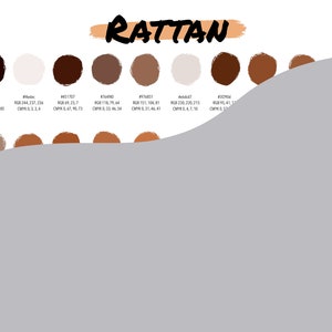 Procreate Color Palette | Rattan | Instant Download | Digital File ...