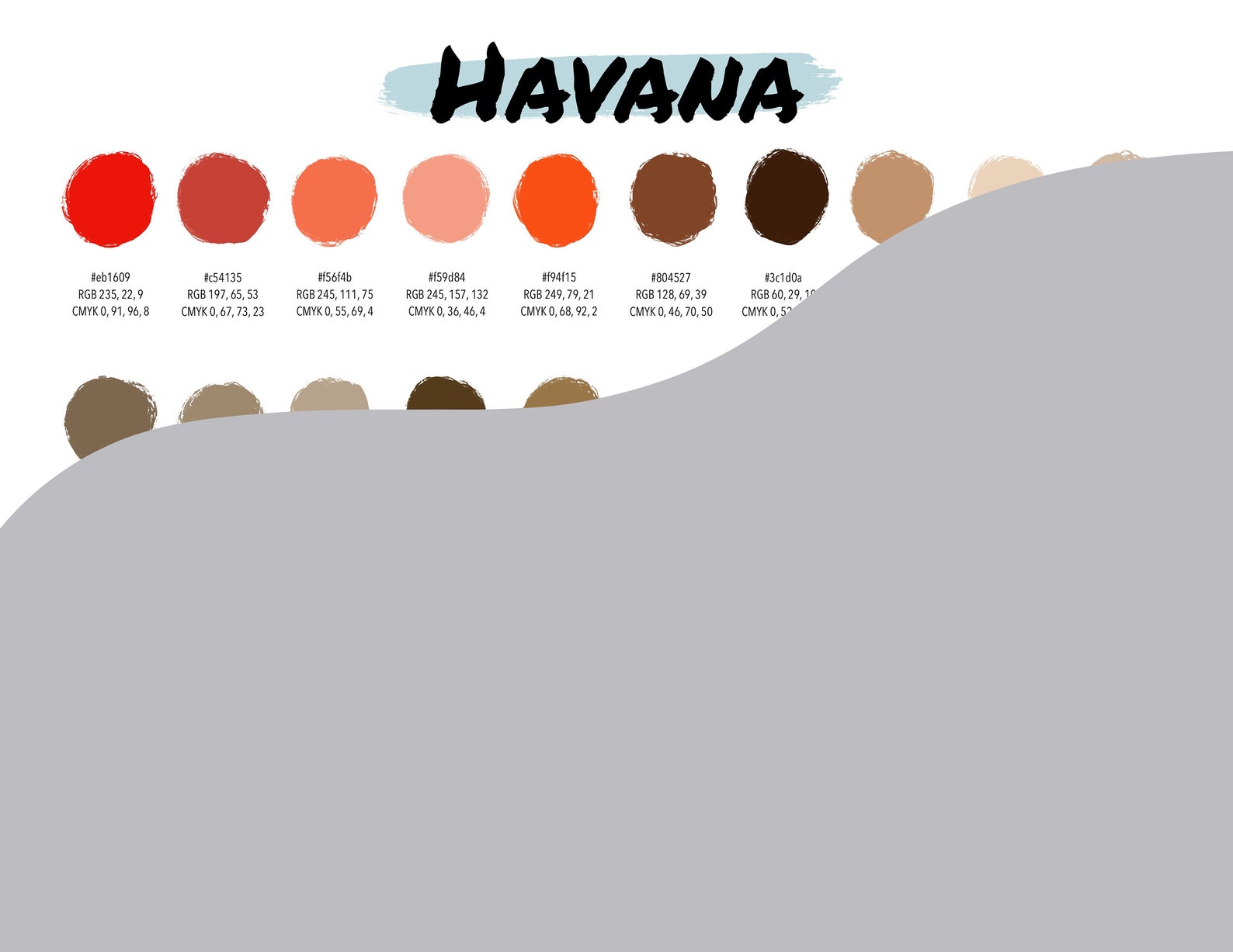 Procreate Color Palette Havana Instant Download Digital File Color ...