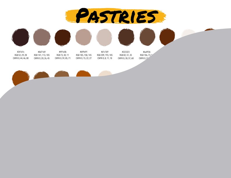 Procreate Color Palette | Pastries | Instant Download | Digital File ...