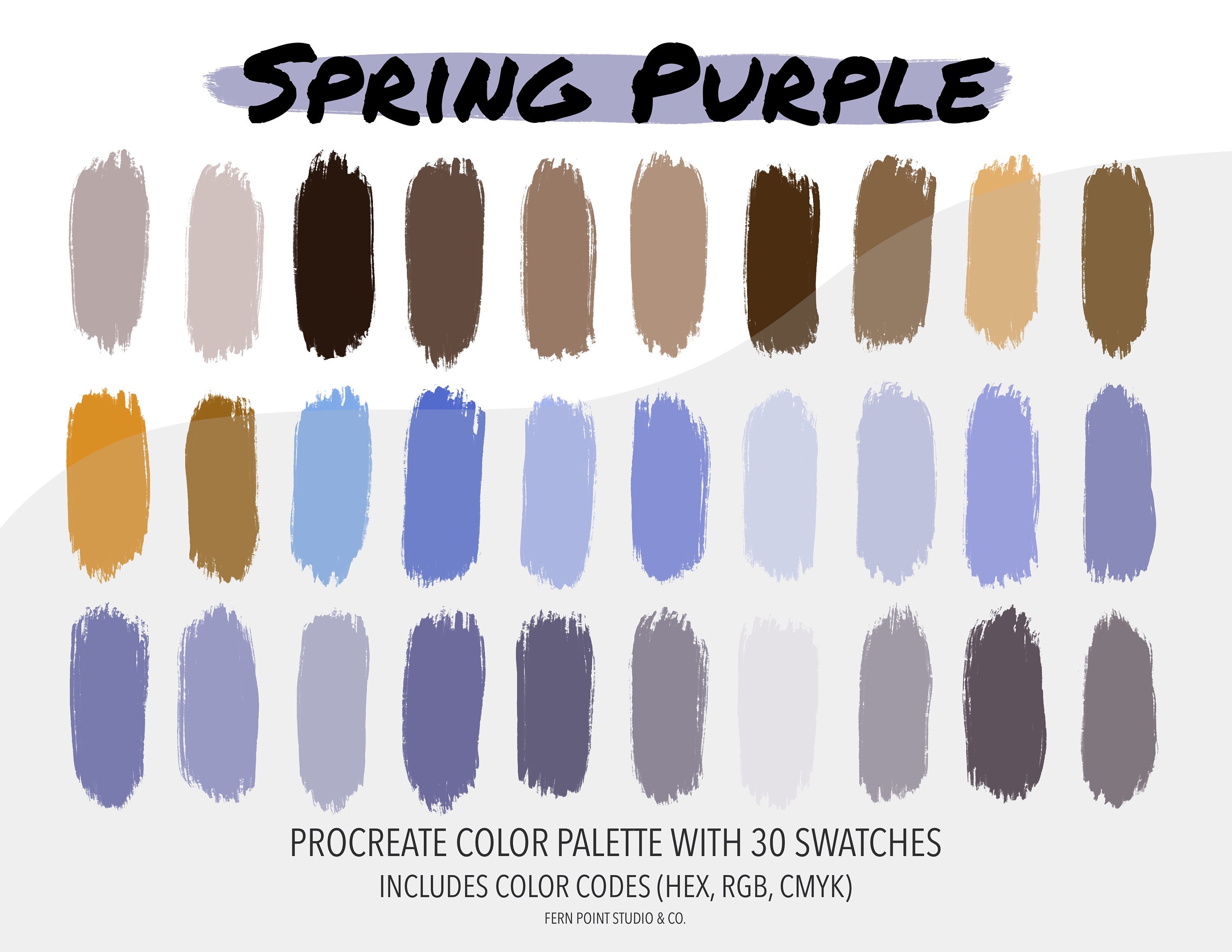 Procreate Color Palette Bundle 4 Palettes Spring Instant Download ...