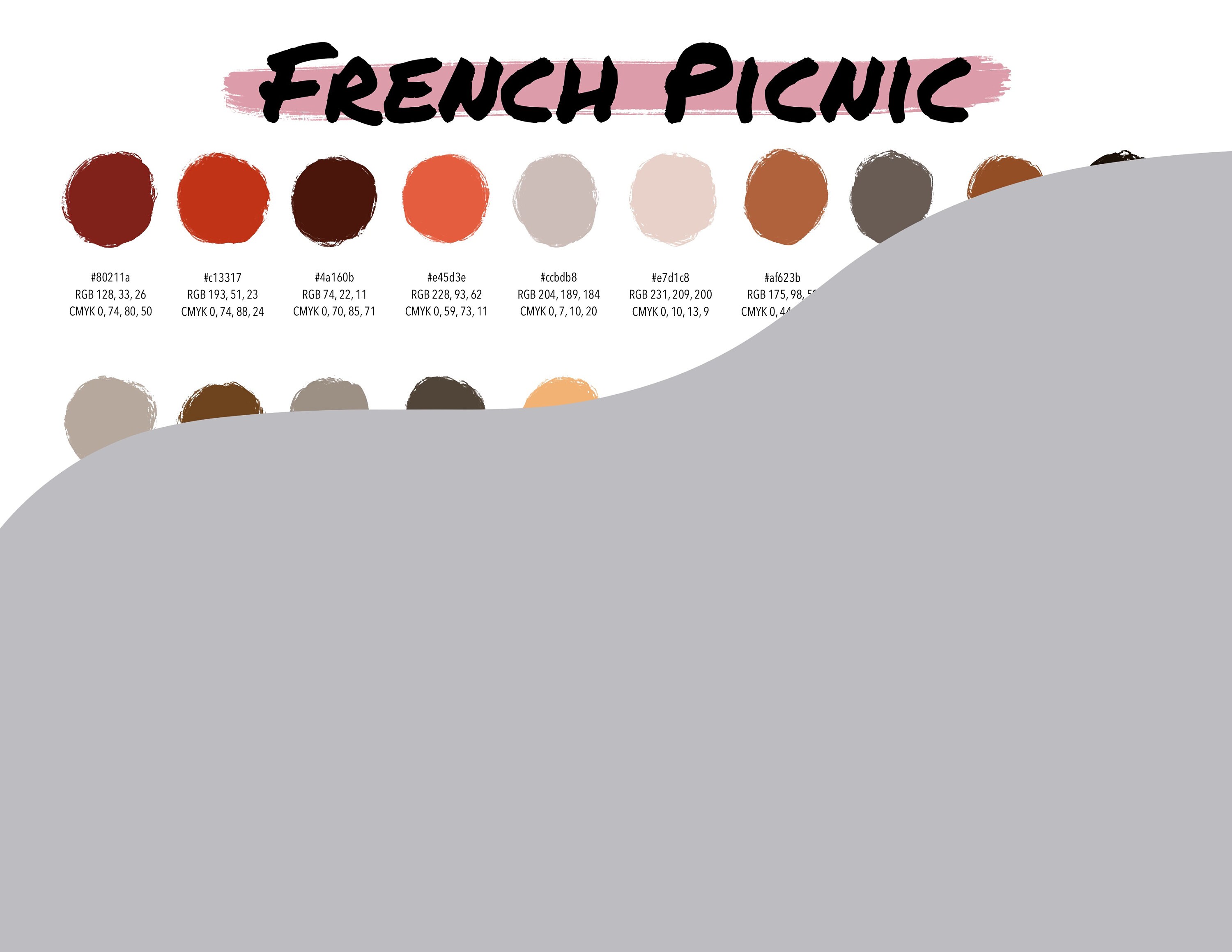 Procreate Color Palette French Picnic Instant Download Digital File ...