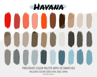 Havana Color Palette - Etsy