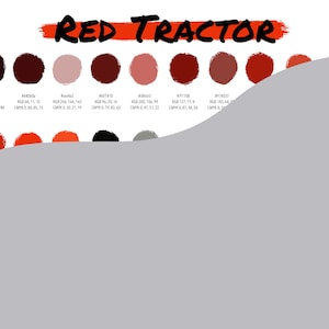 Procreate Color Palette Red Tractor Instant Download Digital File Color ...