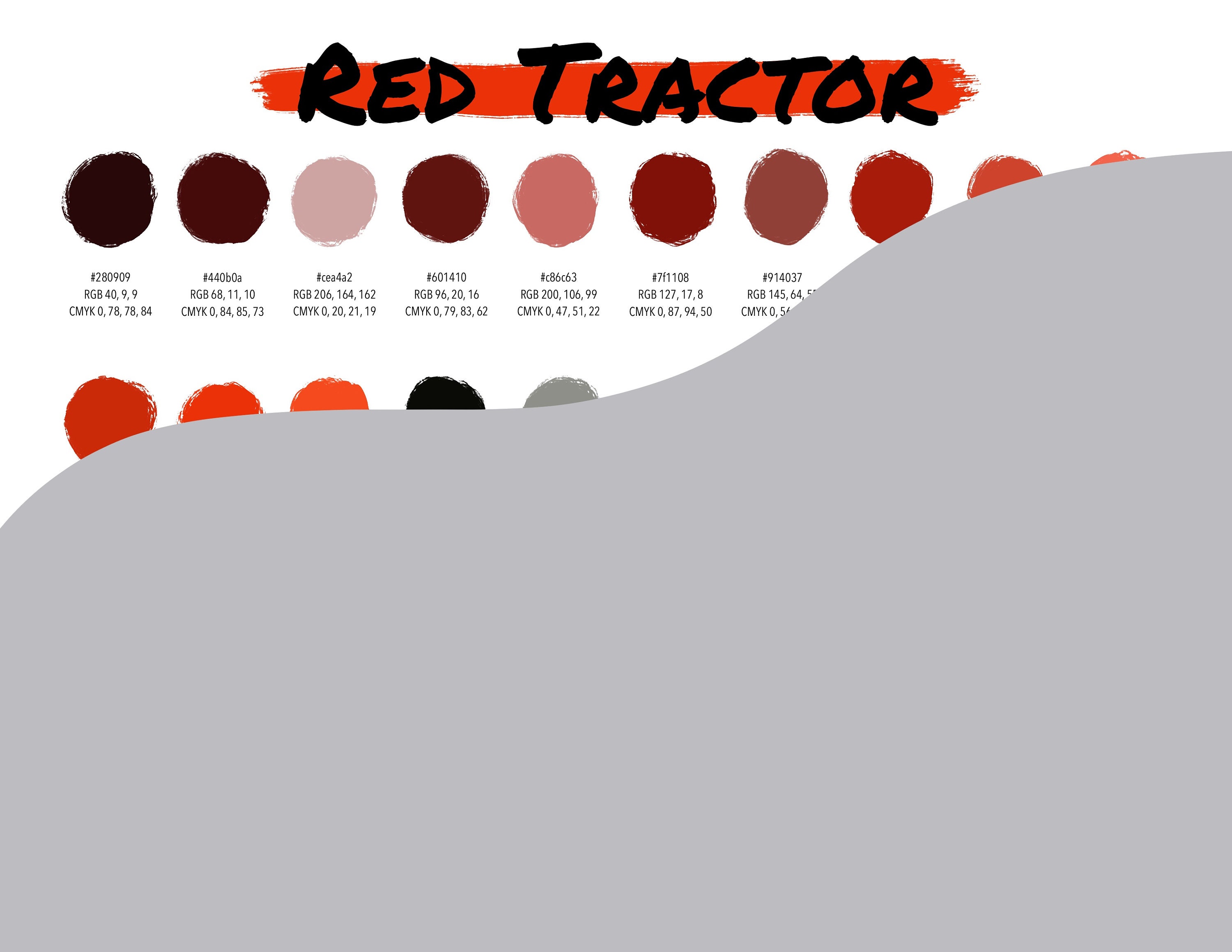 Procreate Color Palette | Red Tractor | Instant Download | Digital File ...