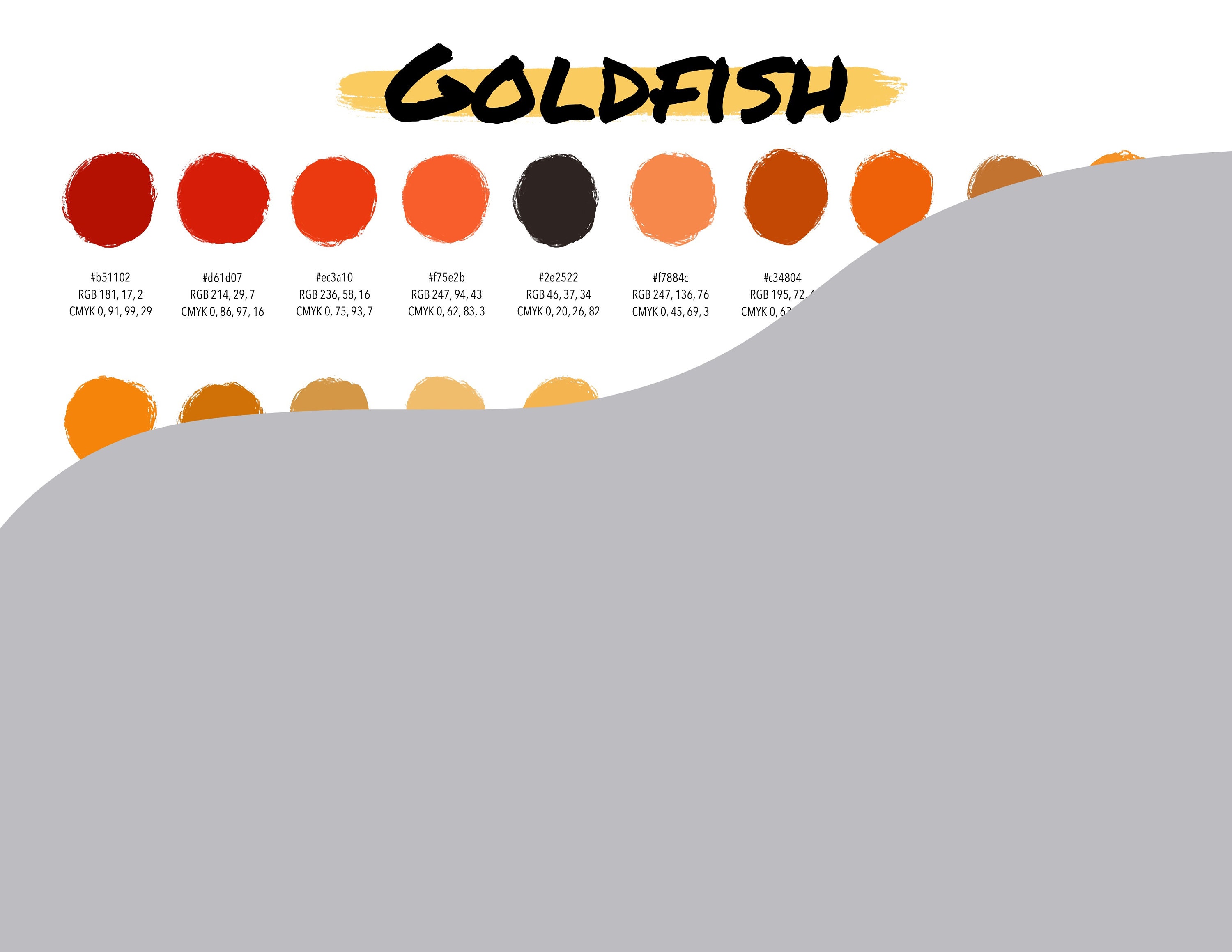 Procreate Color Palette Goldfish Instant Download Digital File Color ...