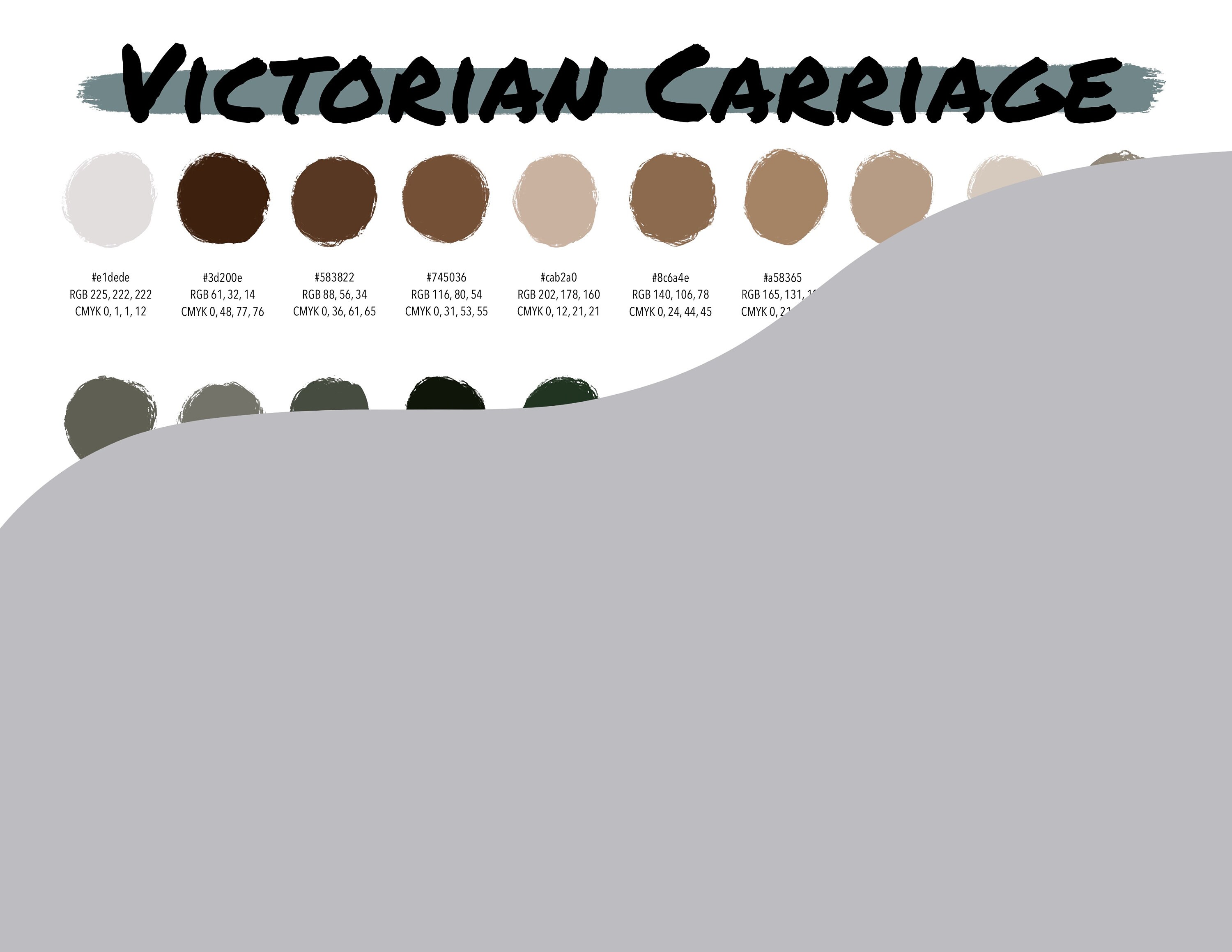 Procreate Color Palette Victorian Carriage Instant Download Digital ...
