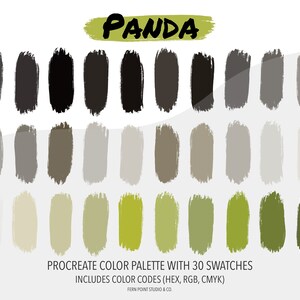 Procreate Color Palette Bundle 4 Palettes China Instant Download ...