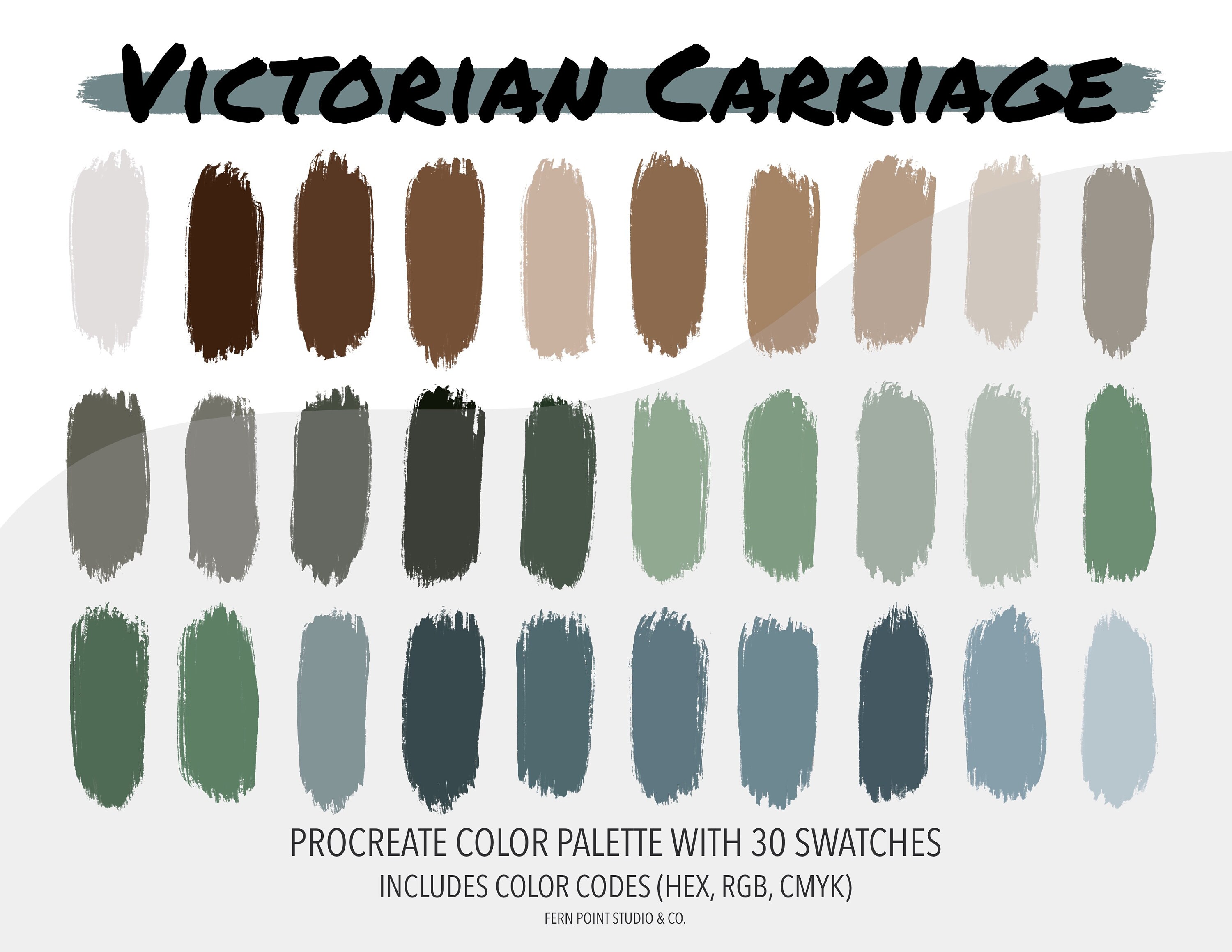 Procreate Color Palette Victorian Carriage Instant Download Digital ...