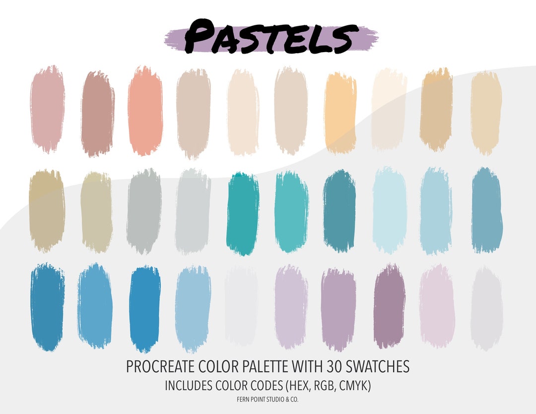 Procreate Color Palette | Spring Pink | Instant Download | Digital File ...