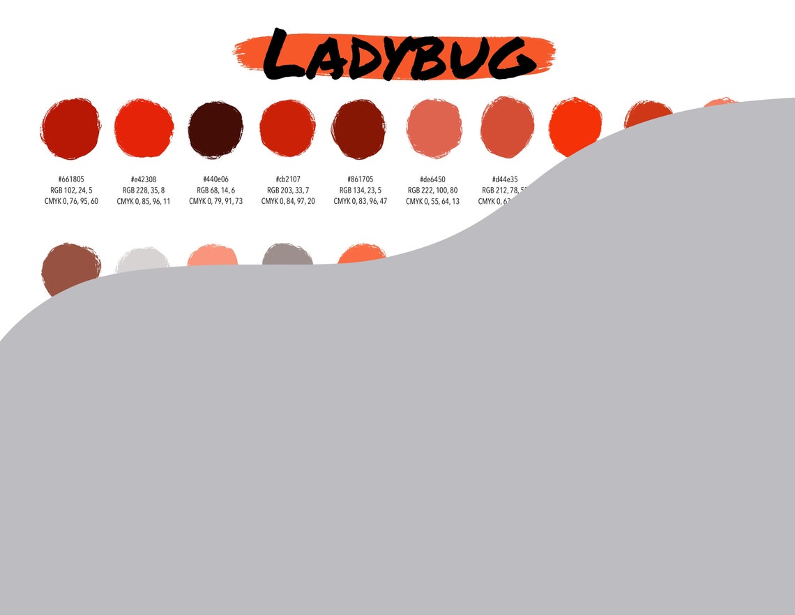 Procreate Color Palette Ladybug Instant Download Digital File Color ...