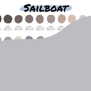 Procreate Color Palette | Sailboat | Instant Download | Digital File ...