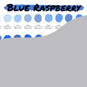 Procreate Color Palette Blue Raspberry Instant Download Digital File ...