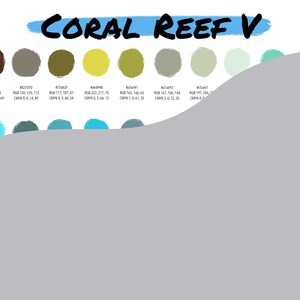 Procreate Color Palette | Coral Reef 5 | Instant Download | Digital ...