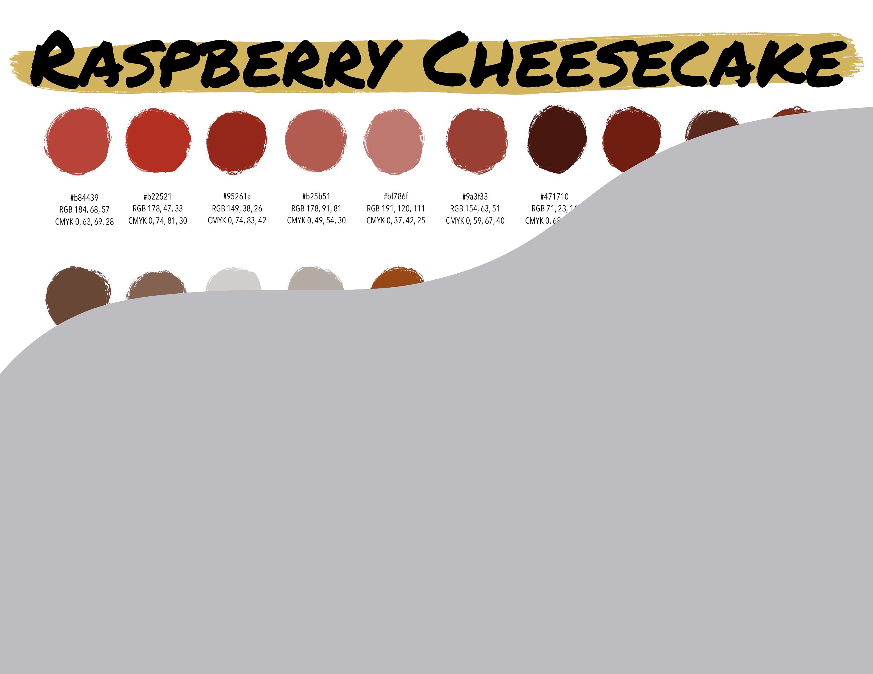 Procreate Color Palette Raspberry Cheesecake Instant Download Digital ...