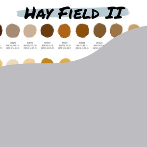 Procreate Color Palette Hay Field 2 Instant Download Digital File Color ...