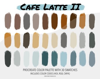 Procreate Color Palette Moon Reflection Instant Download Digital File ...