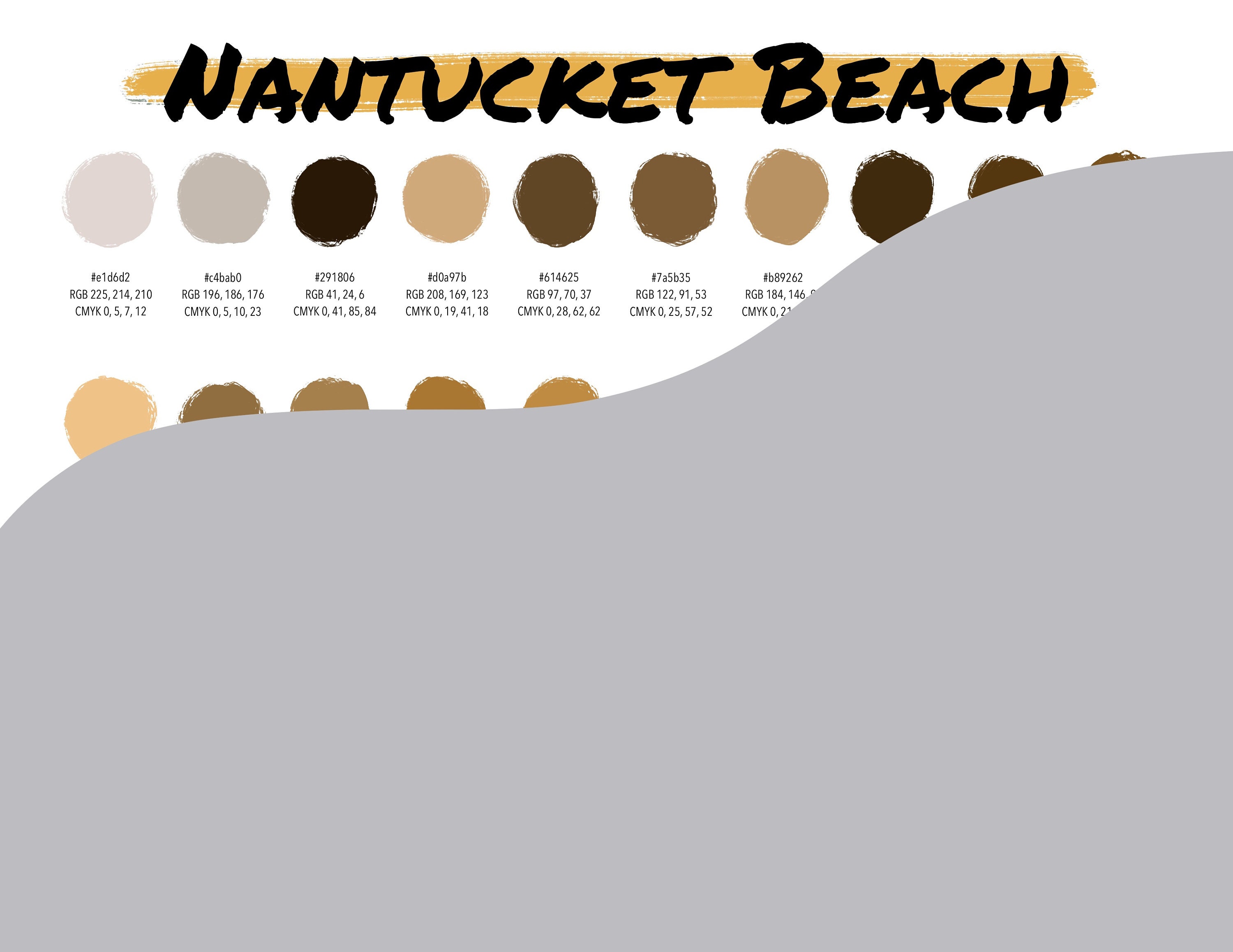 Procreate Color Palette Nantucket Beach Instant Download Digital File ...
