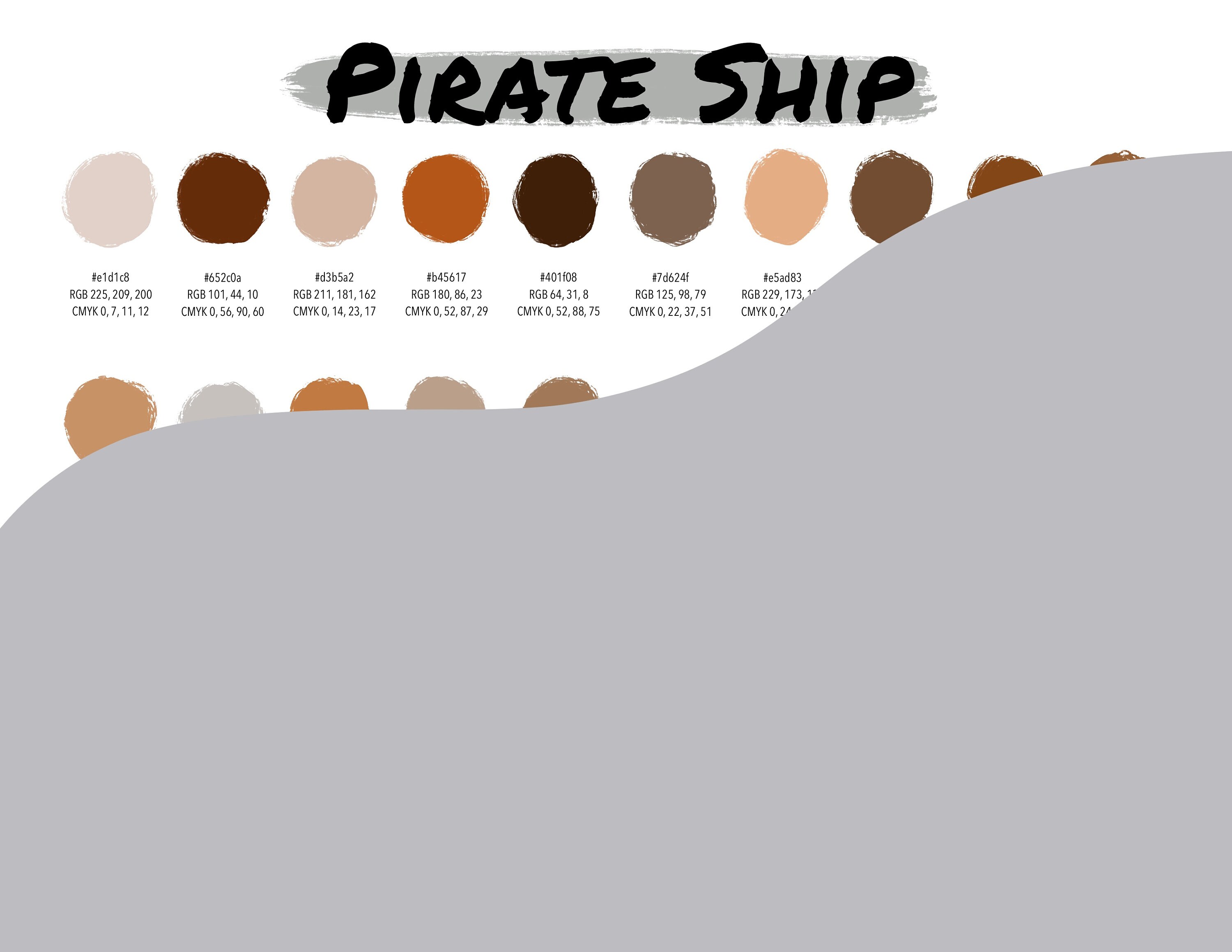 Procreate Color Palette Pirate Ship Instant Download - Etsy