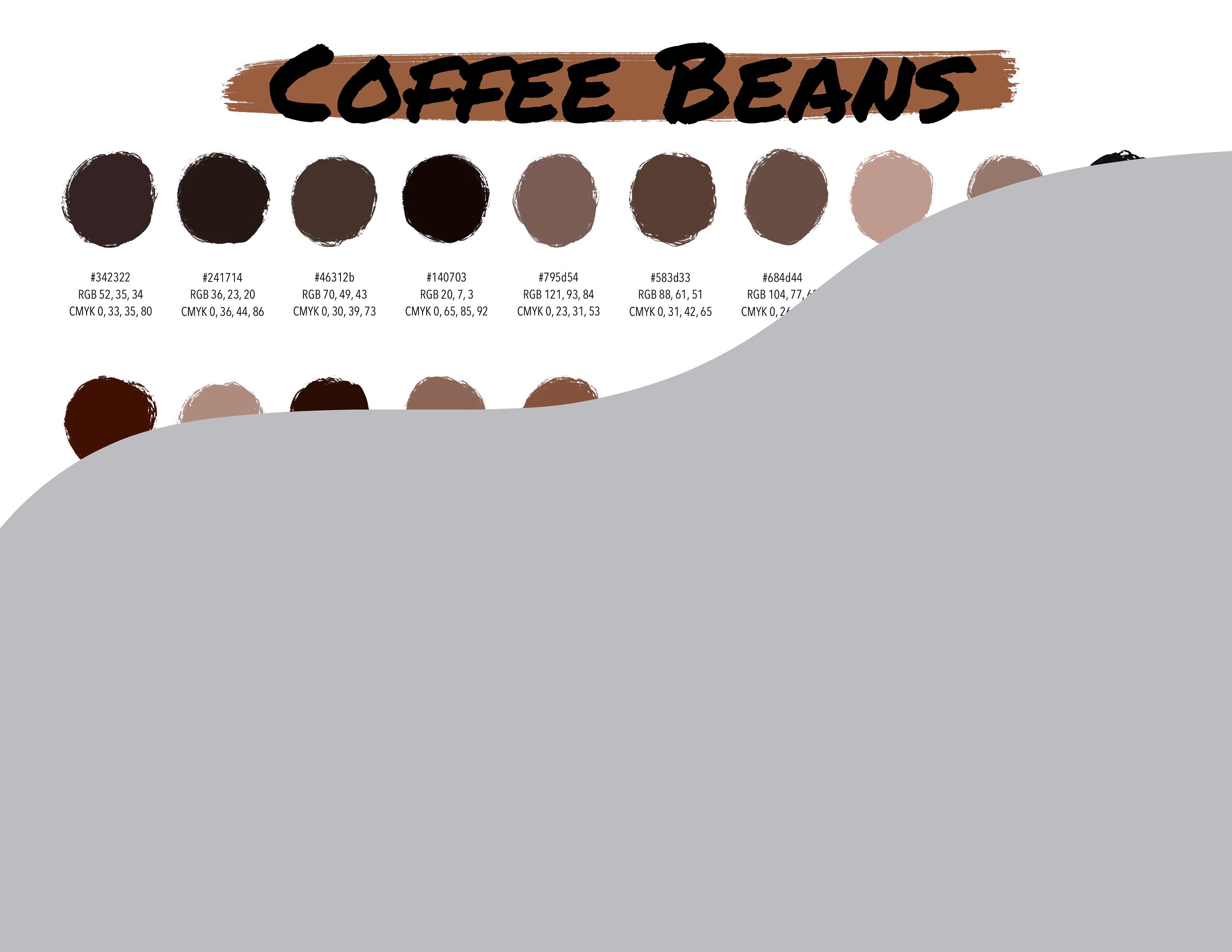 Procreate Color Palette Coffee Beans Instant Download Digital File ...