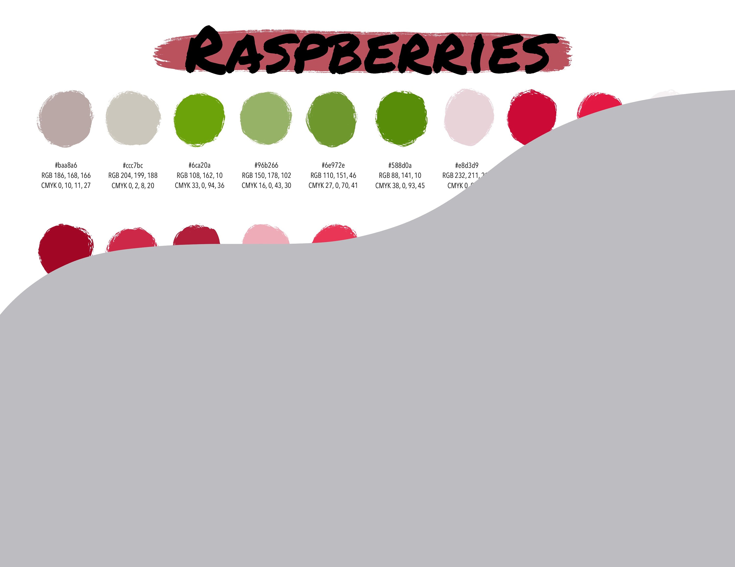 Procreate Color Palette | Raspberries | Instant Download | Digital File ...