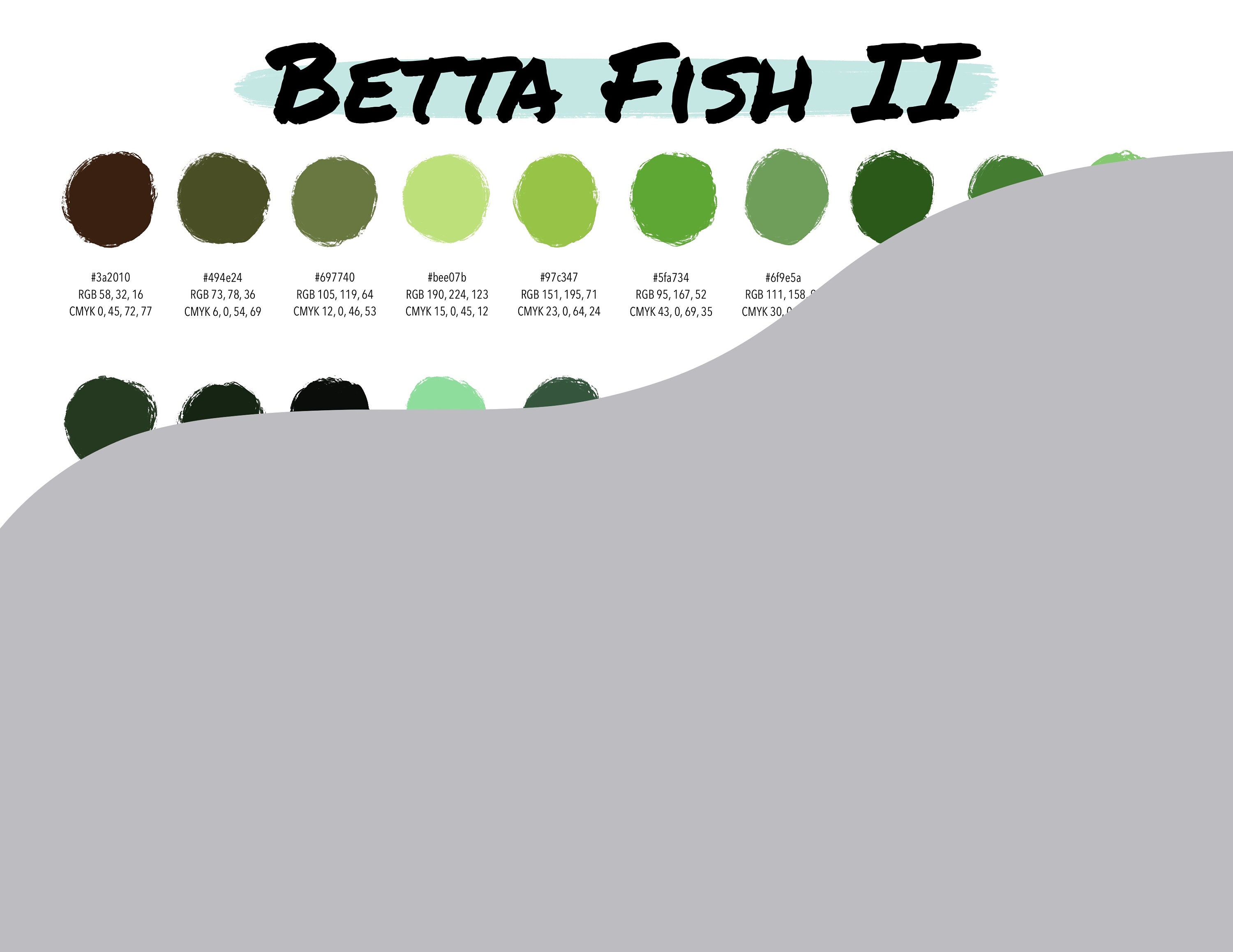 Procreate Color Palette Betta Fish 2 Instant Download Digital File ...