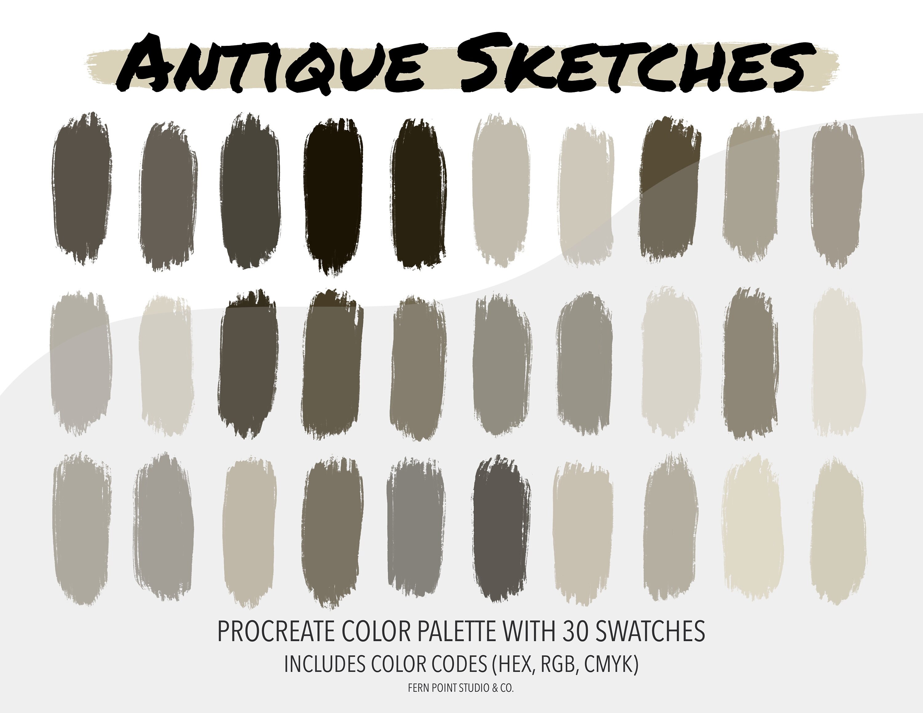 Procreate Color Palette Bundle 4 Palettes Art Museum Instant Download Digital File Color