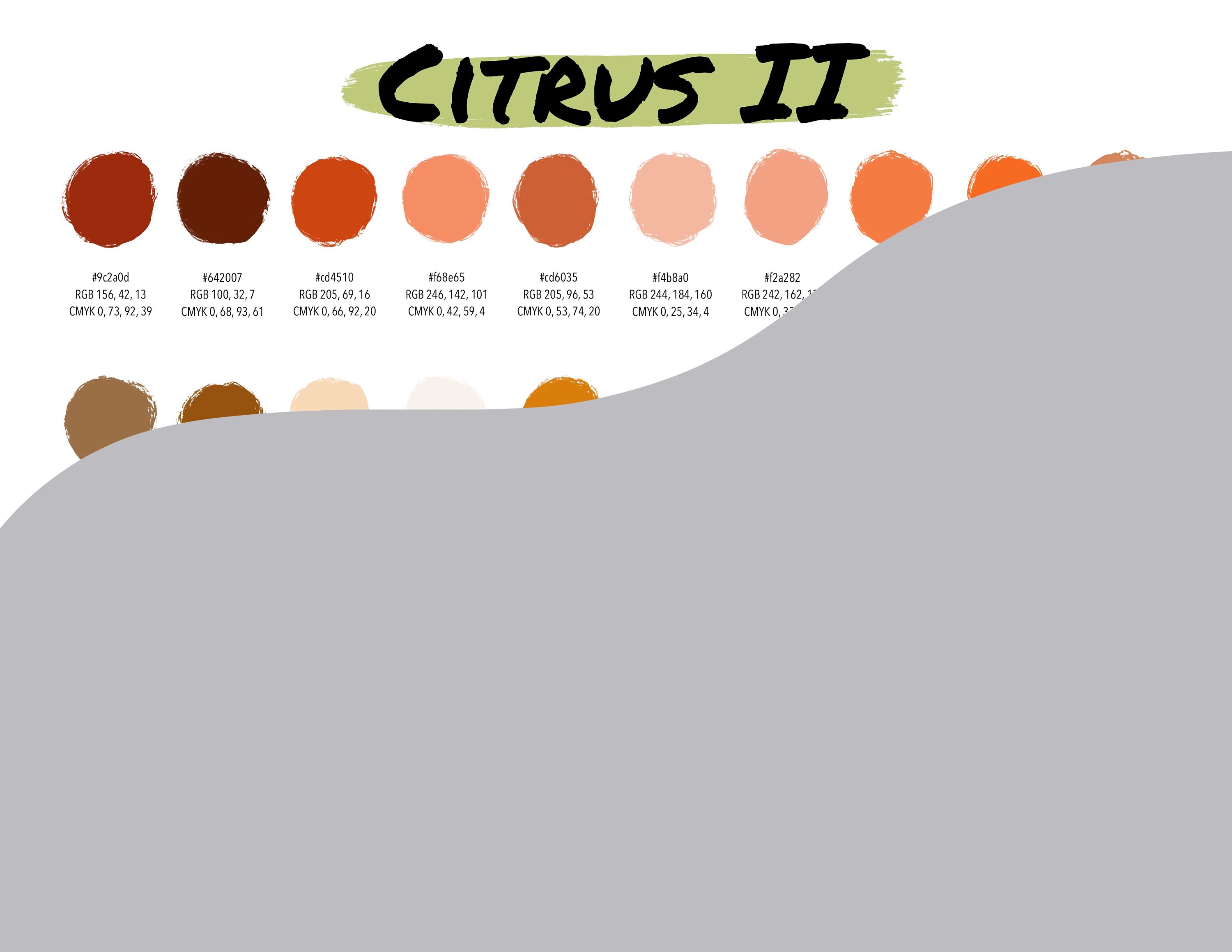 Procreate Color Palette | Citrus 2 | Instant Download | Digital File ...