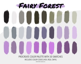 Procreate Color Palette Boho Instant Download Digital - Etsy